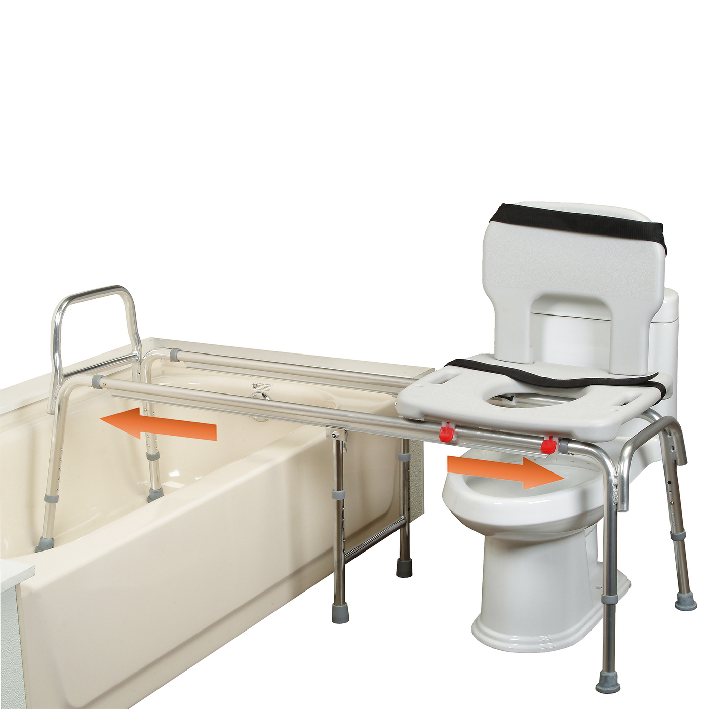 Toilet-to-Tub Sliding Transfer Bench – Long 77963 | Eagle Health Supplies