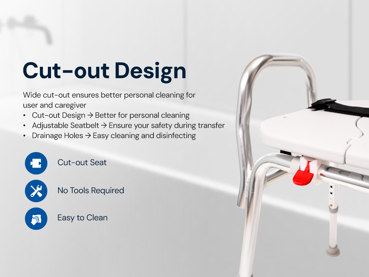 Sliding Tub Transfer Bench with Cut-Out Seat – Pro-Slide 70311 | Eagle ...